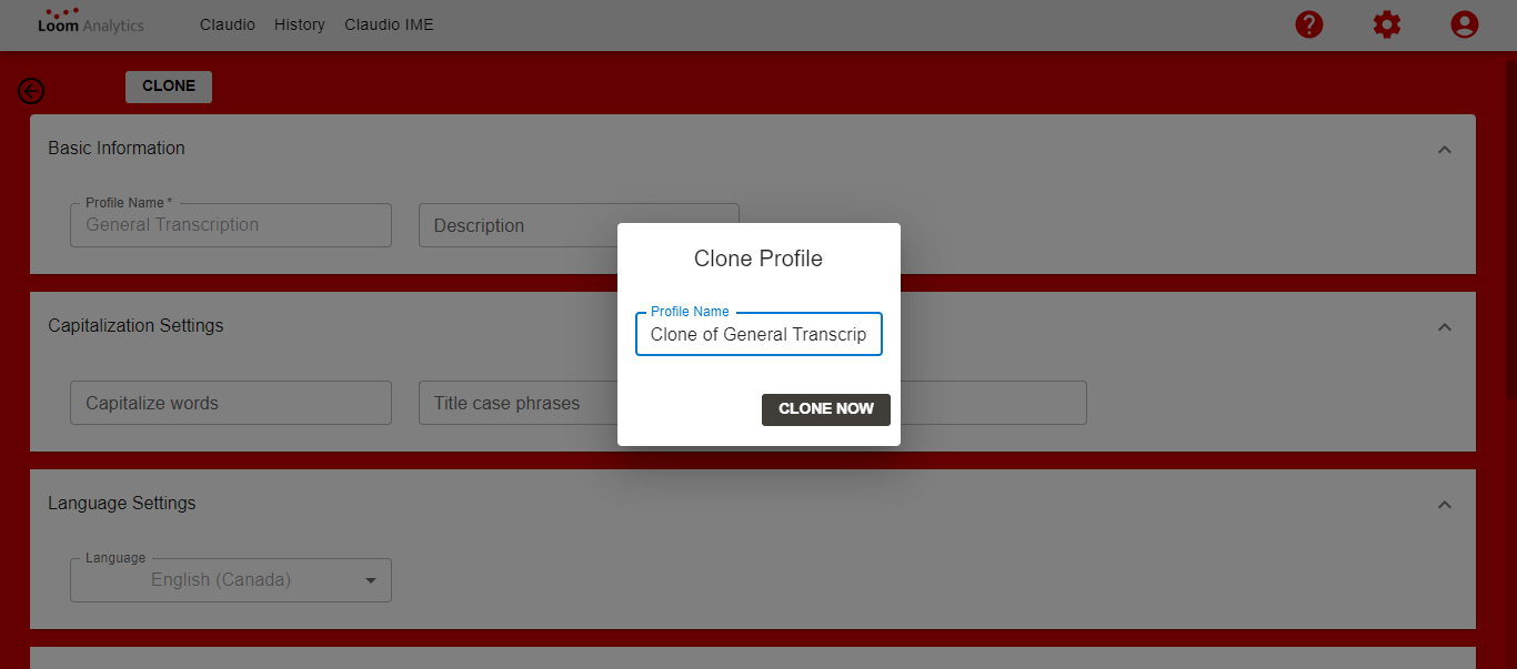 How to Create a Custom Transcript Profile in Claudio